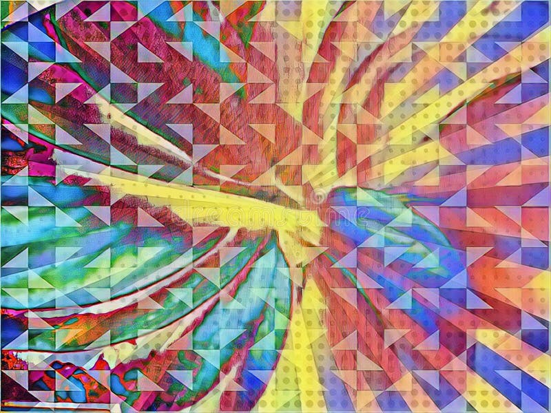 An Idiosyncratic Stunning Pattern of Geometric Illustration of Twirling ...