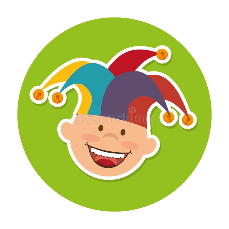 Idiot mask crazy icon stock vector. Illustration of smile - 88527414