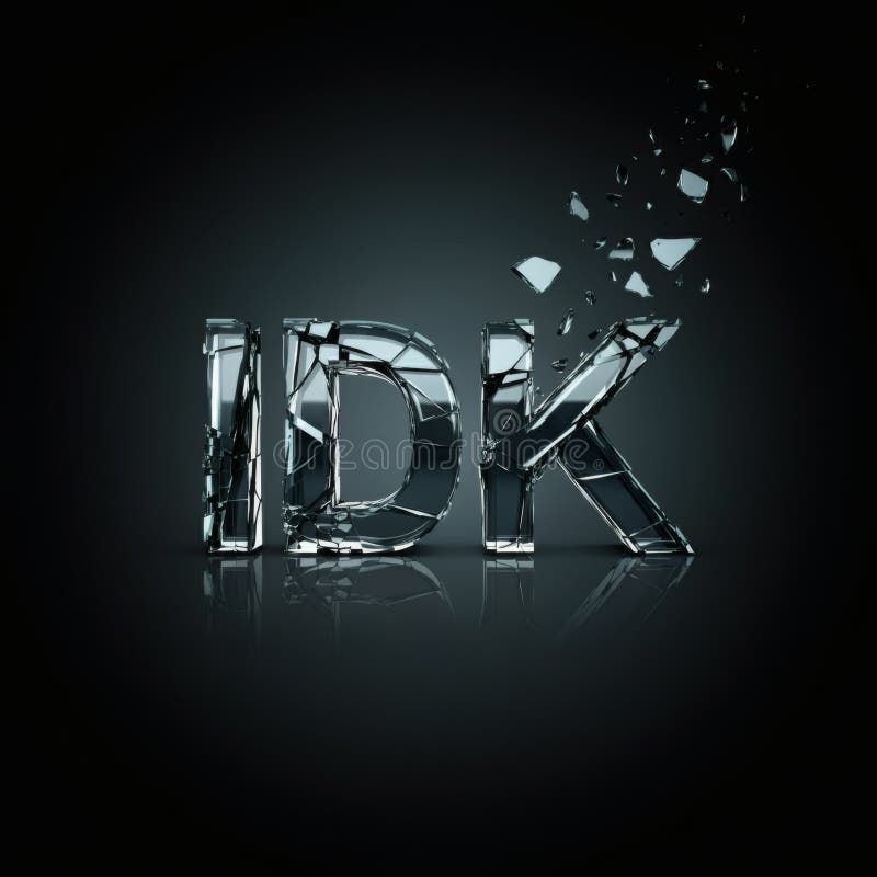 Idk Typography Stock Illustrations – 17 Idk Typography Stock ...