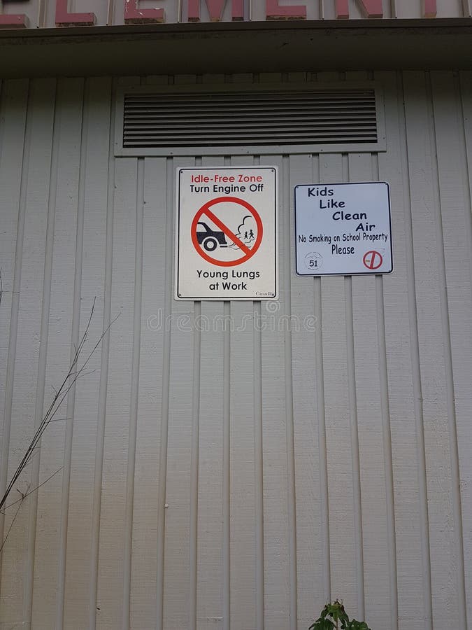 Idle Free Zone stock image. Image of cold, idle, snow - 153767725