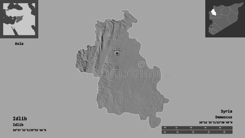 Idlib, Province of Syria,. Previews. Bilevel Stock Illustration ...