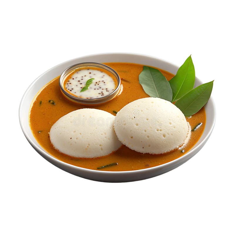 Idlis Arranged in a Plate on Transparent Background - Ai Generated ...