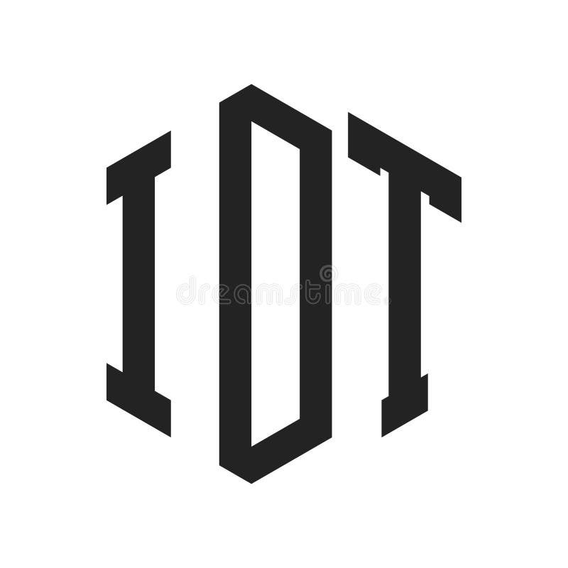 IDT Logo Design. Initial Letter IDT Monogram Logo Using Hexagon Shape ...