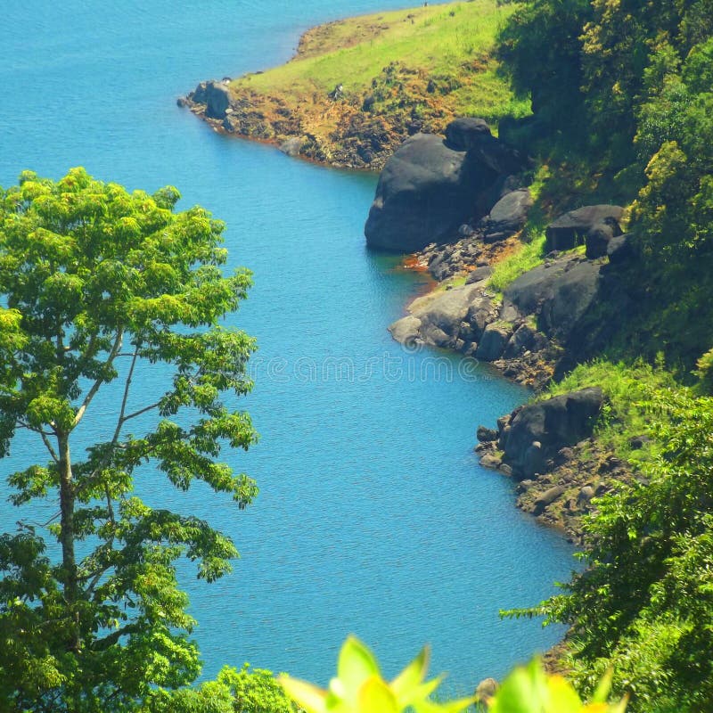 View Of Idukki Dam From Anjuruli Tunnel Stock Image - Image of tree ...