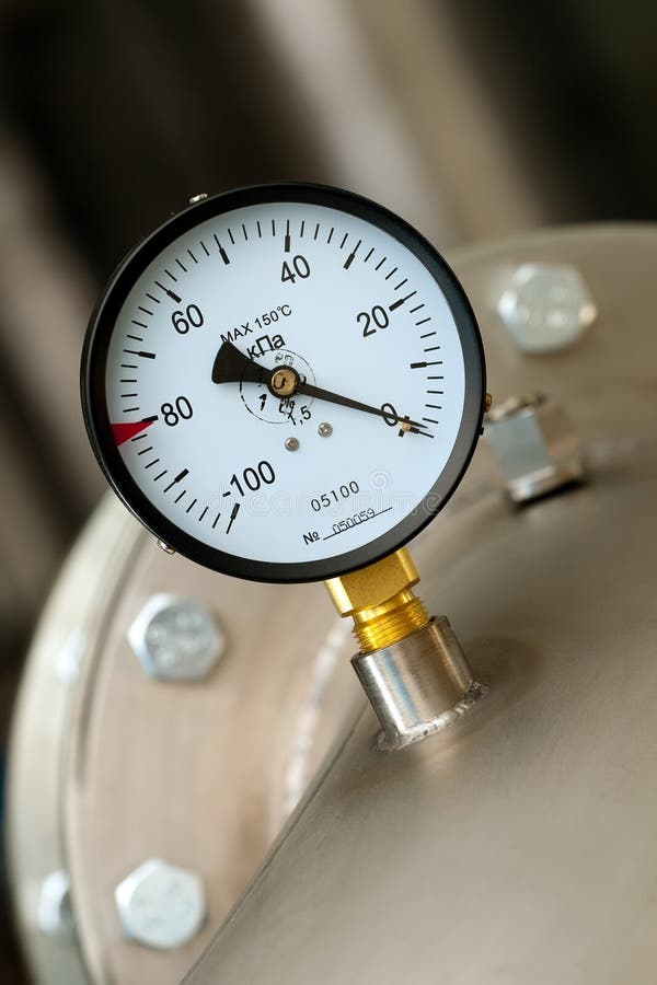 Idustrial manometer stock photo. Image of flow, circle - 15774768