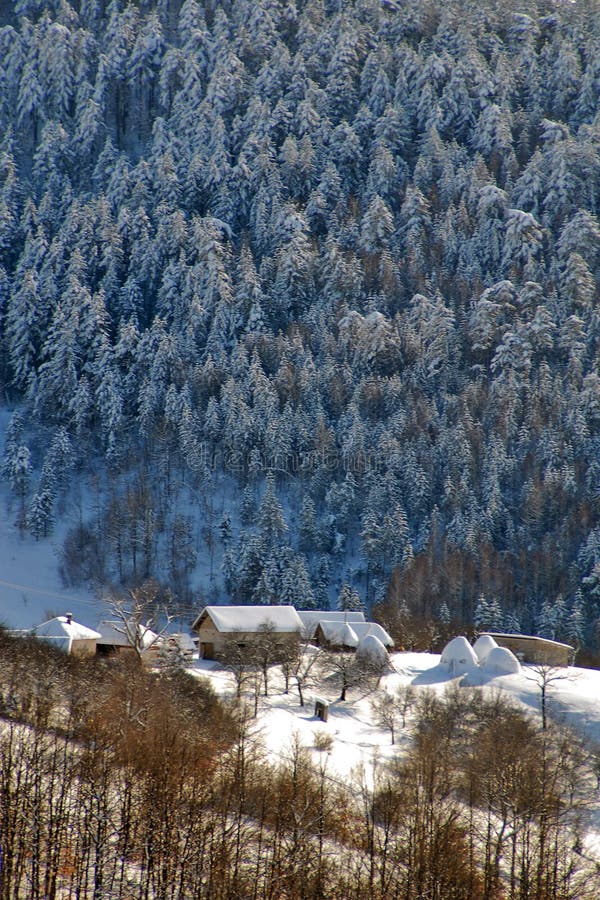 Idyll stock photo. Image of mountain, idyll, snow, landscape - 38112286