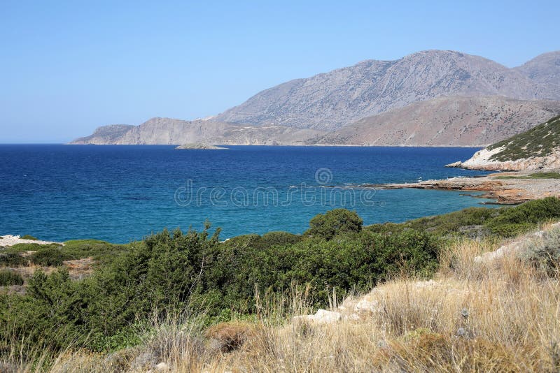 Idyllic Coast on Crete Island, Greece Stock Photo - Image of greece ...