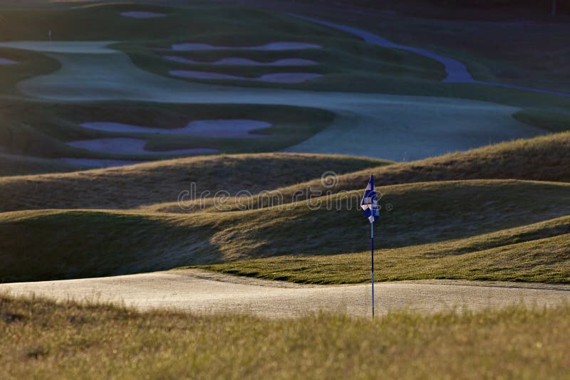Idyllic golf course stock image. Image of equipment, shot - 15067395