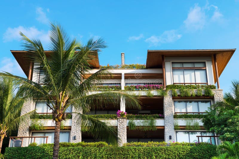 Idyllic house in a tropics stock image. Image of nature - 26322523