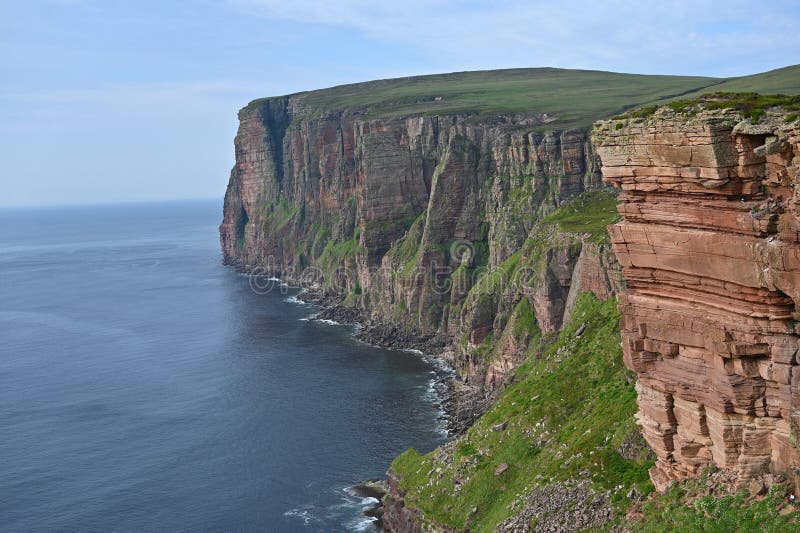 Idyllic Image of Rugged Cliffs Situated on a Pristine Shoreline Stock ...