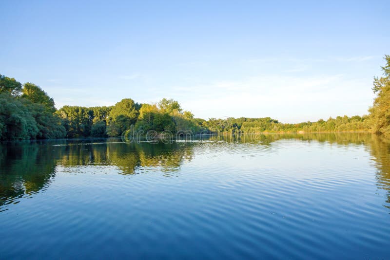 Idyllic pond stock image. Image of beautiful, color, season - 30372709