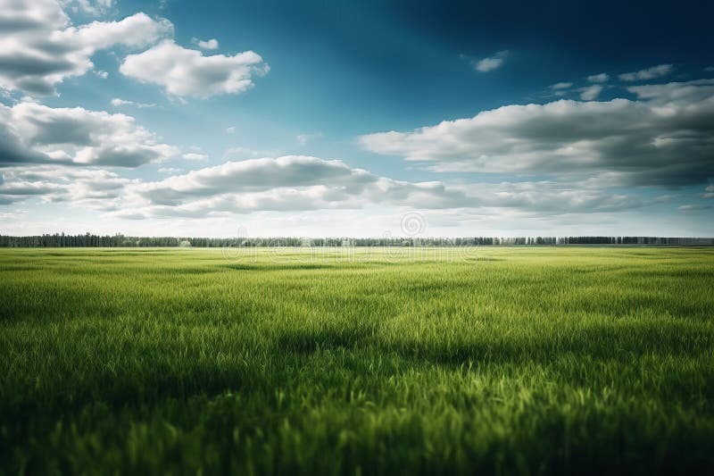 Idyllic Landscape Background Stock Illustration - Illustration of view ...