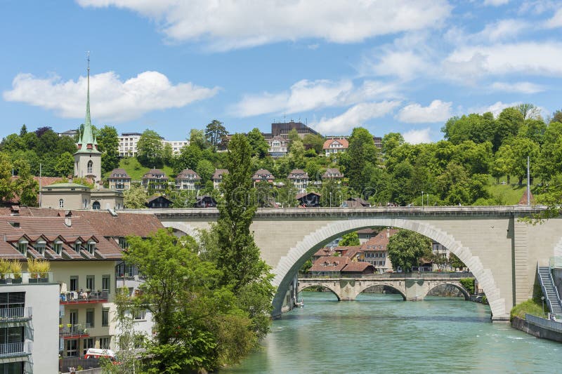 Idyllic Landscape of Bern, Switzerland Stock Image - Image of berne ...
