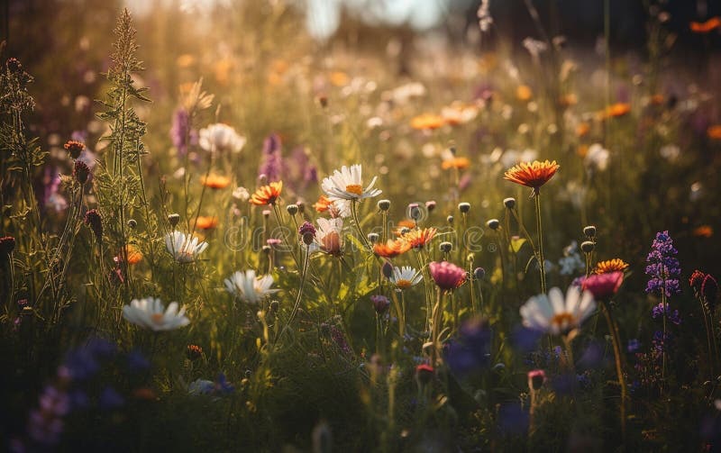 Wildflowers Ai Stock Illustrations – 35,660 Wildflowers Ai Stock ...