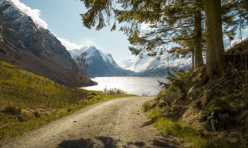Idyllic nature of Norway stock image. Image of scandinavian - 118707341