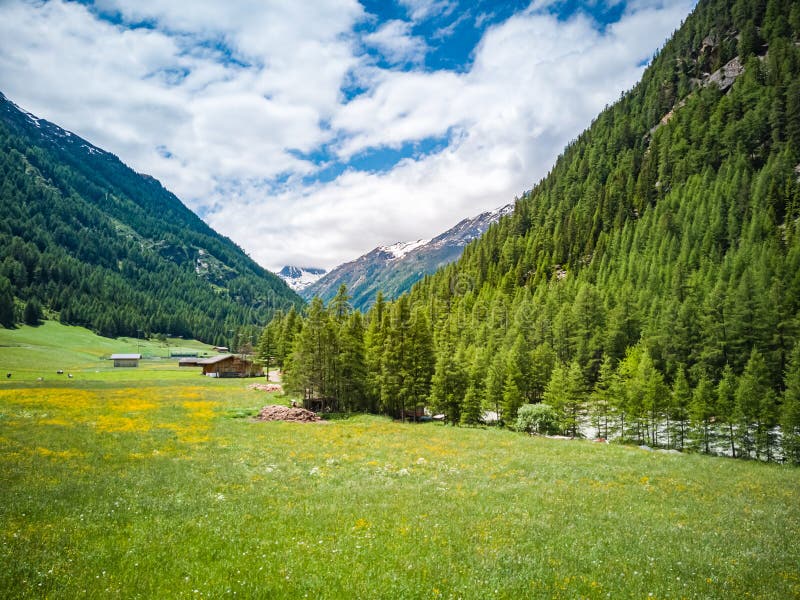 Idyllic Oetz Valley, Tyrol, Austria Stock Photo - Image of destination ...