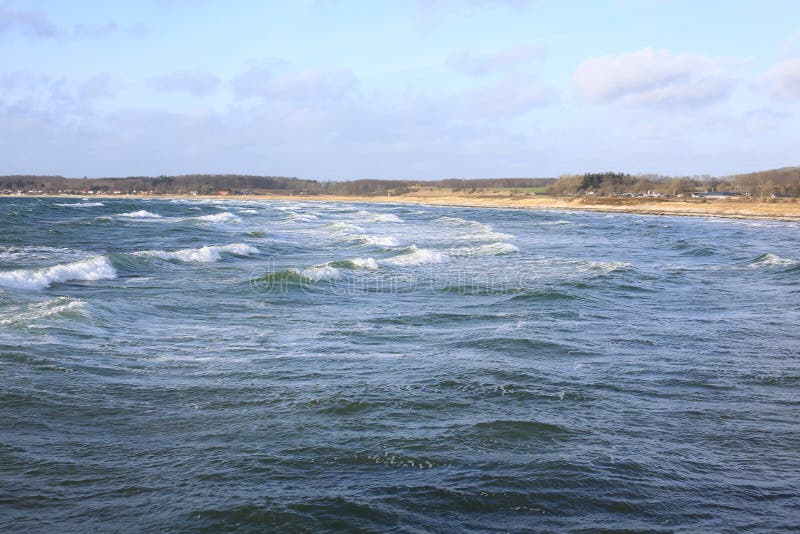Idyllic Seaside on Funen Island, Denmark Stock Photo - Image of ...