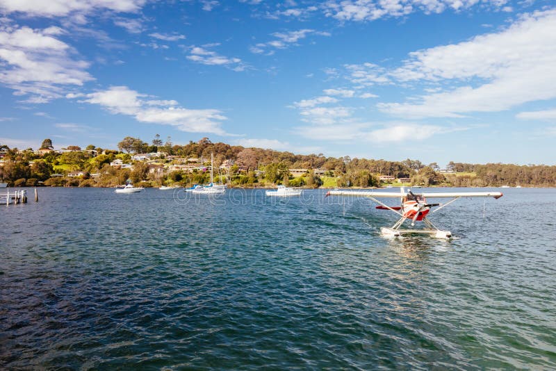 Wagonga Inlet in Narooma Australia Stock Image - Image of waves, boat ...