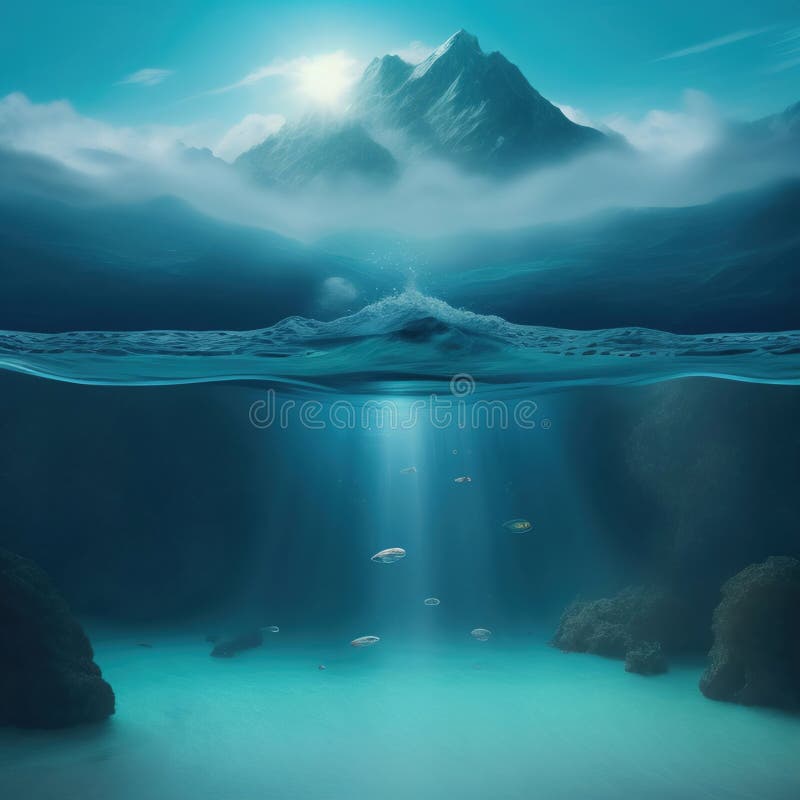 Generative AI: Idyllic Solitude Island with Green Trees in the Ocean ...