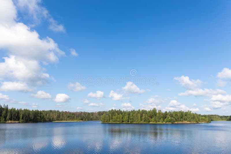 Idyllic summer landscape stock photo. Image of environment - 48276222