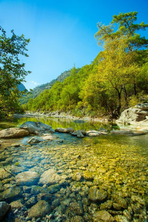 Idyllic valley stock photo. Image of stone, beauty, season - 28555230