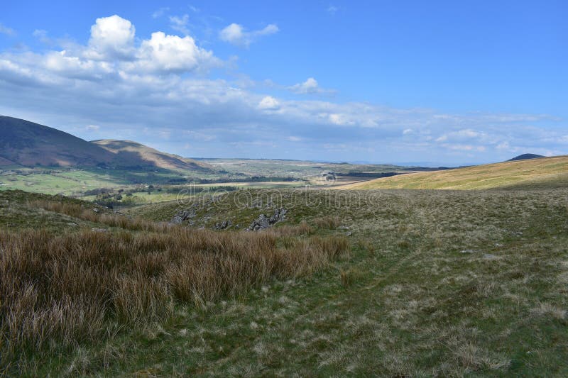 Idyllic view across fields stock photo. Image of machinery - 275648674