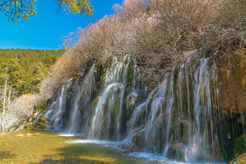 Waterfall from the Source of the Lison in a Haven of Peace with Its ...