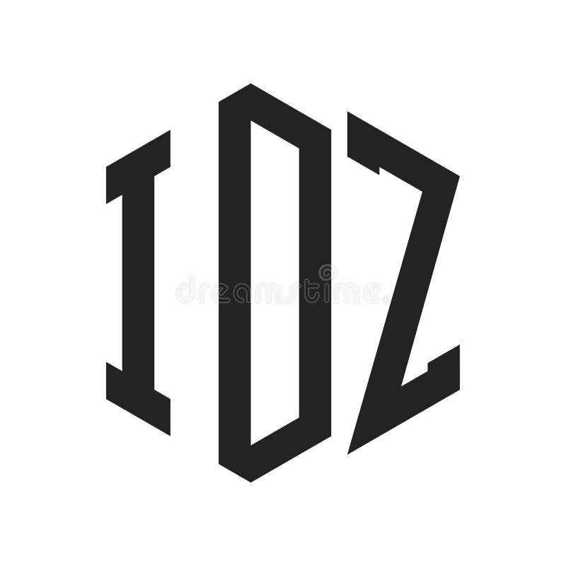 IDZ Logo Design. Initial Letter IDZ Monogram Logo Using Hexagon Shape ...