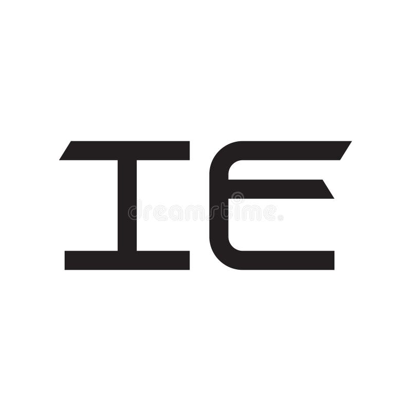 Ie Initial Letter Vector Logo Icon Stock Vector - Illustration of ...