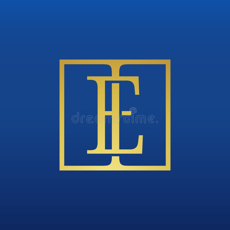 IE Square Letter Logo with Square Shape Design Stock Vector ...