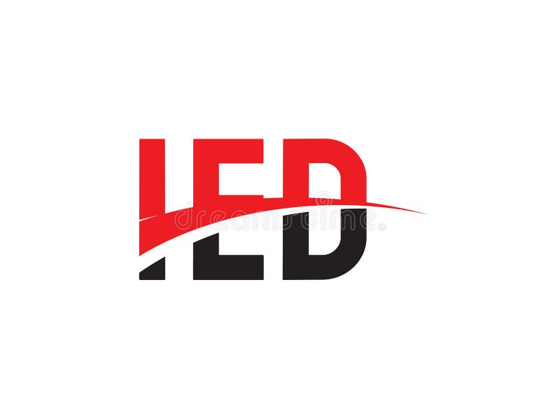 IED Letter Initial Logo Design Vector Illustration Stock Vector ...