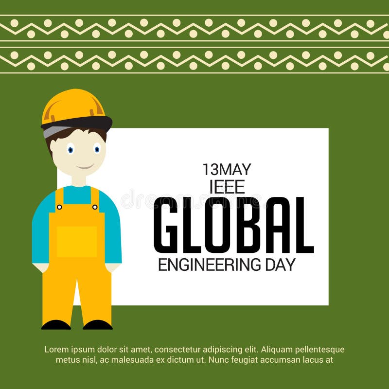 Ieee Global Engineering Day. Stock Illustration - Illustration of ...