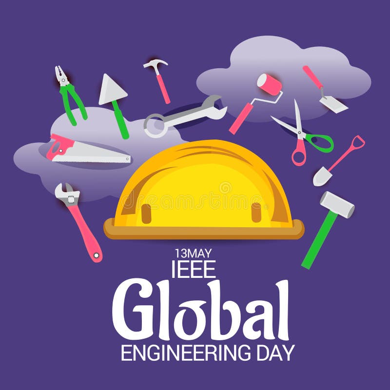 Ieee Global Engineering Day. Stock Illustration - Illustration of ...