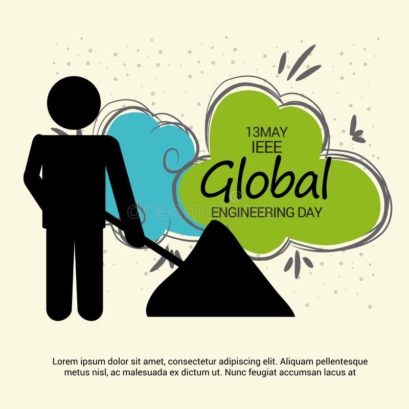 Ieee Global Engineering Day. Stock Illustration - Illustration of ...