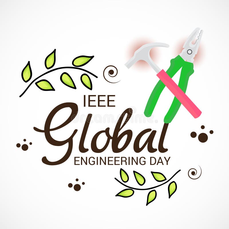 Ieee Global Engineering Day. Stock Illustration - Illustration of ...