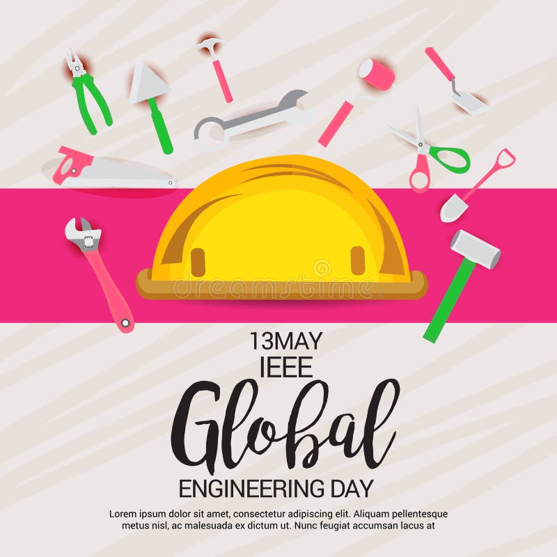Ieee Global Engineering Day. Stock Illustration - Illustration of ...