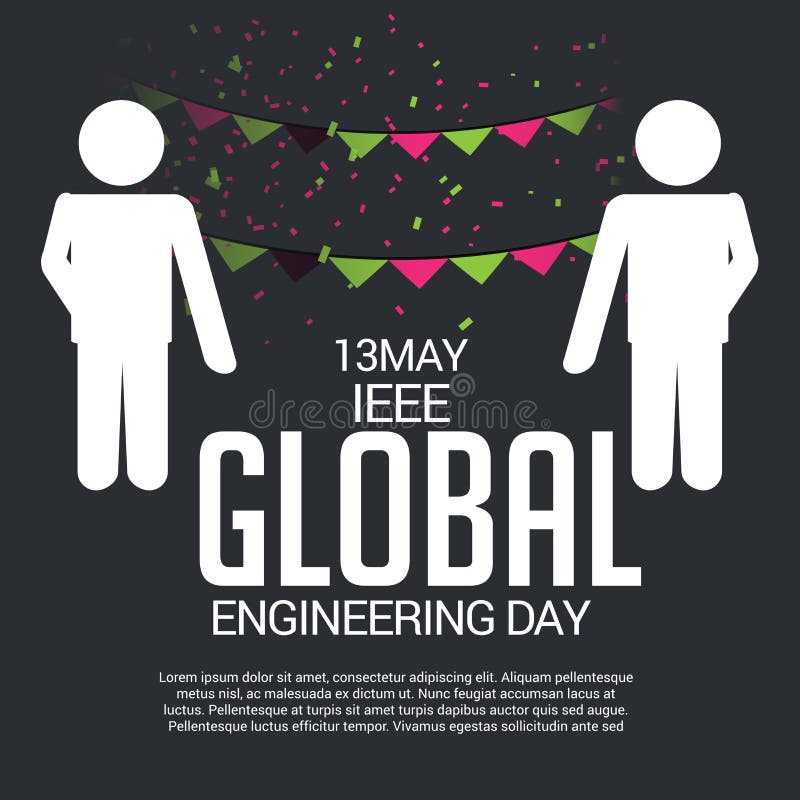 Ieee Global Engineering Day. Stock Illustration - Illustration of ...