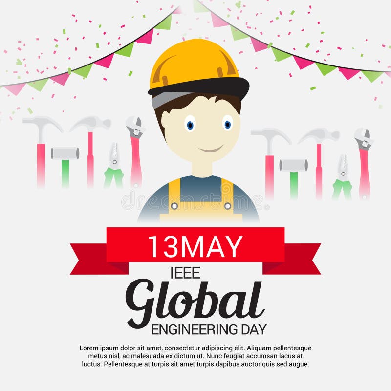 Ieee Global Engineering Day. Stock Illustration - Illustration of ...
