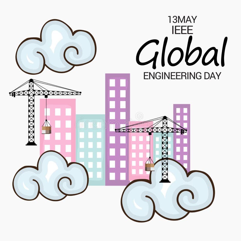 Ieee Global Engineering Day. Stock Illustration - Illustration of ...
