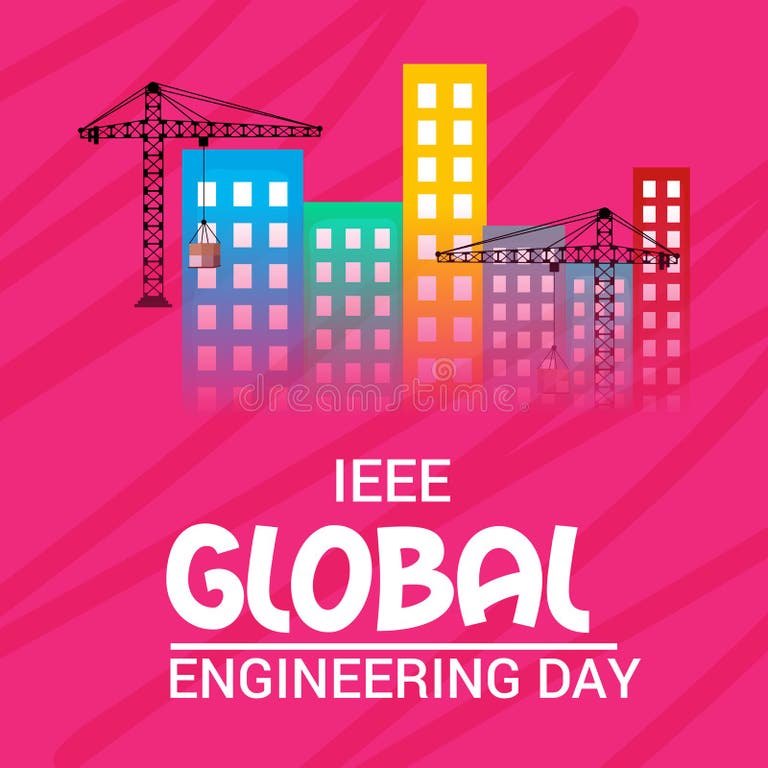 Ieee Global Engineering Day. Stock Illustration - Illustration of ieee ...