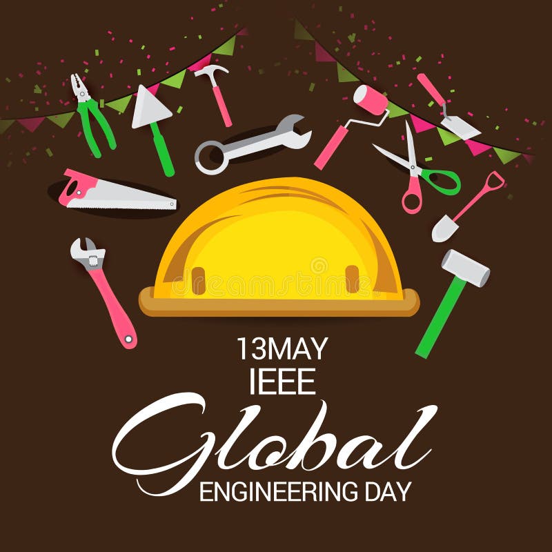 Ieee Global Engineering Day. Stock Illustration - Illustration of ...