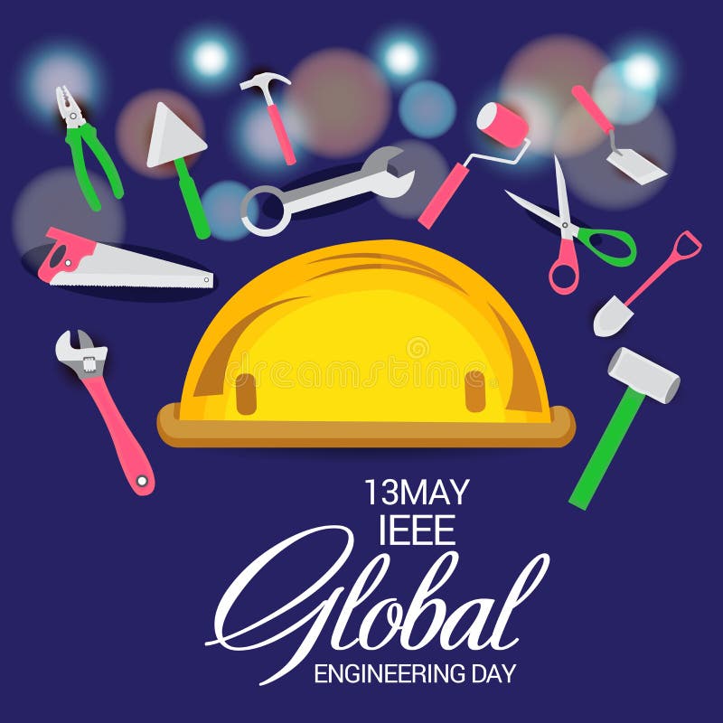 Ieee Global Engineering Day. Stock Illustration - Illustration of human ...