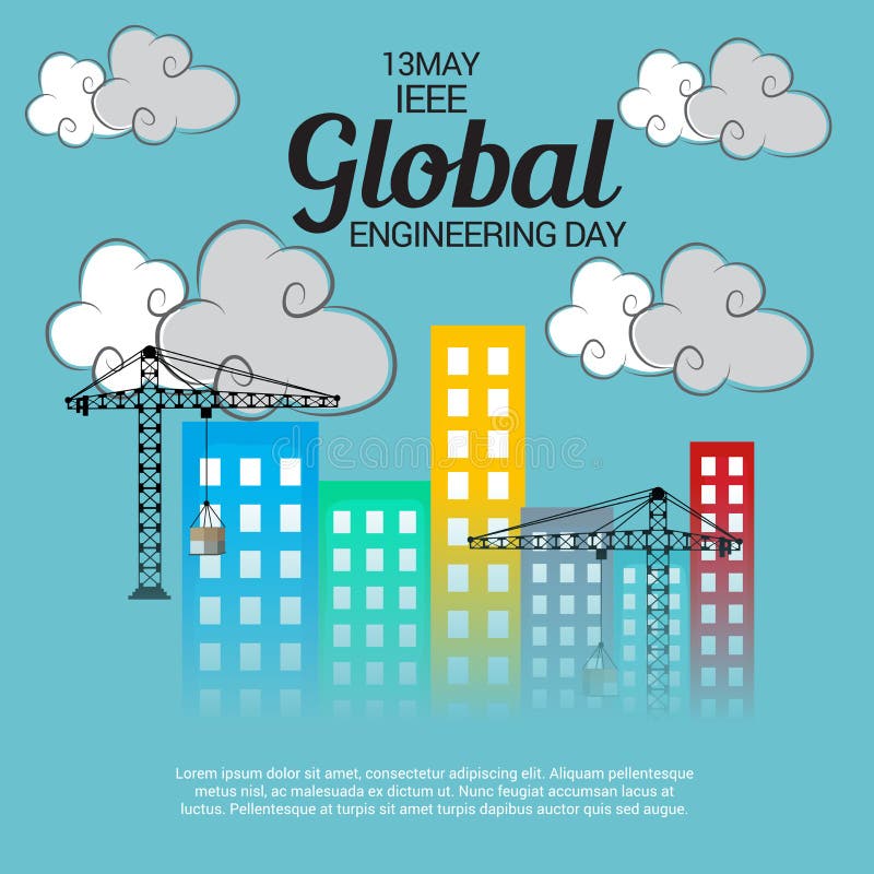 Ieee Global Engineering Day. Stock Illustration - Illustration of ieee ...