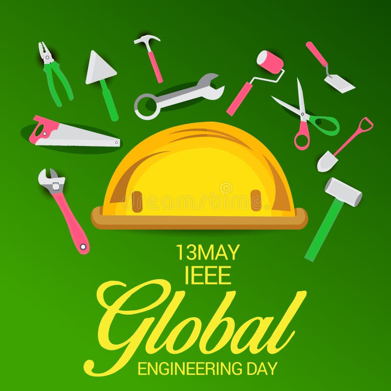 Ieee Global Engineering Day. Stock Illustration - Illustration of ...