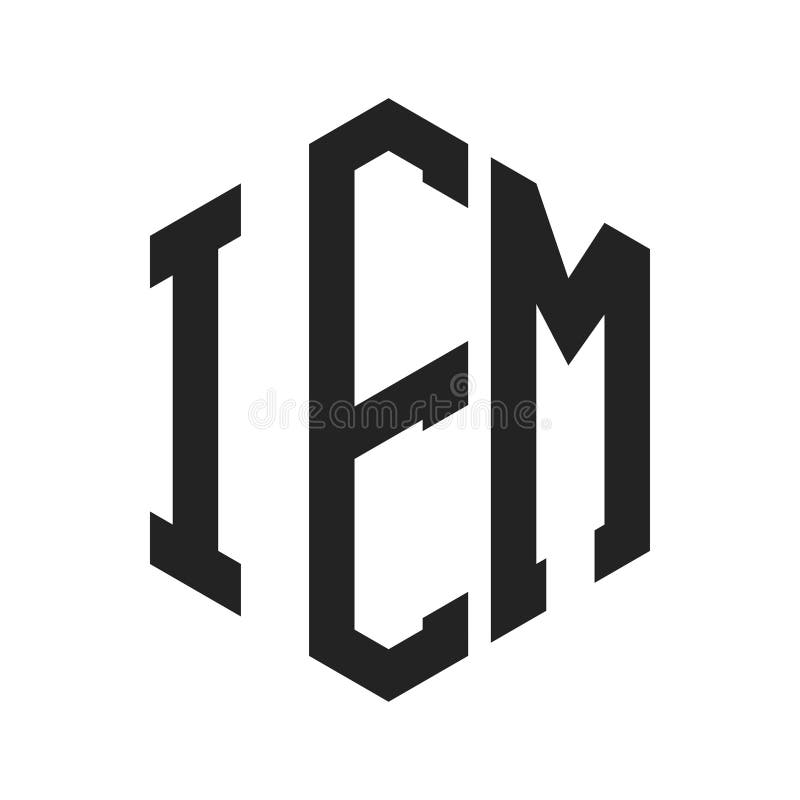 IEM Logo Design. Initial Letter IEM Monogram Logo Using Hexagon Shape ...