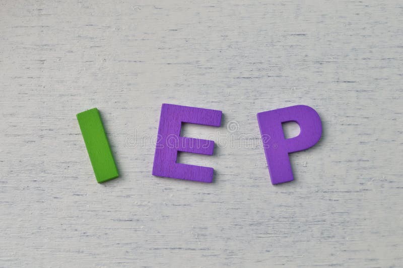 IEP Words Stands for Individualized Educational Program Stock Photo ...
