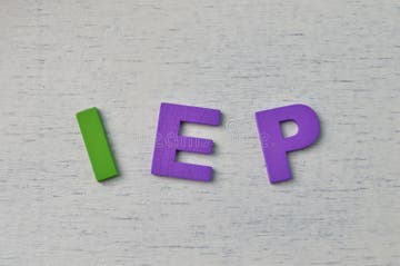 IEP Words Stands for Individualized Educational Program Stock Photo ...