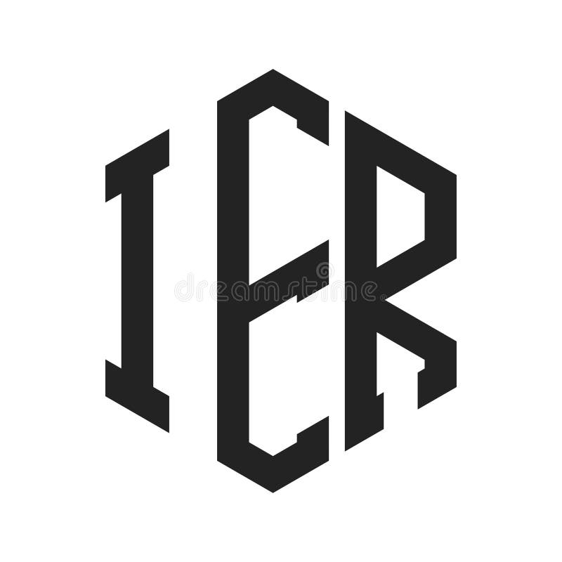 IER Logo Design. Initial Letter IER Monogram Logo Using Hexagon Shape ...