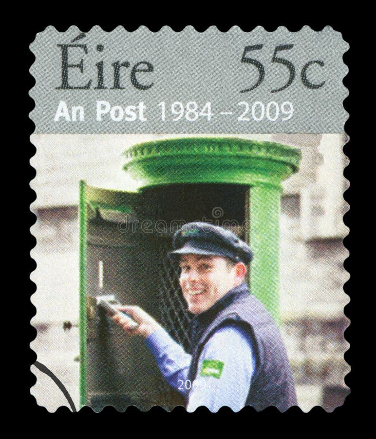 IERLAND - Poststempel redactionele afbeelding. Image of afbeelding ...