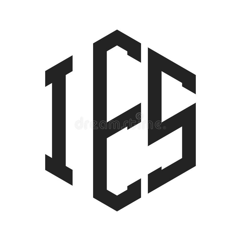 IES Logo Design. Initial Letter IES Monogram Logo Using Hexagon Shape ...